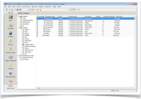asset-tracking-stockroom - Asset Tracking Software | WiseTrack