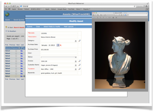 museum-asset-tracking-wisetrack - Asset Tracking Software | WiseTrack