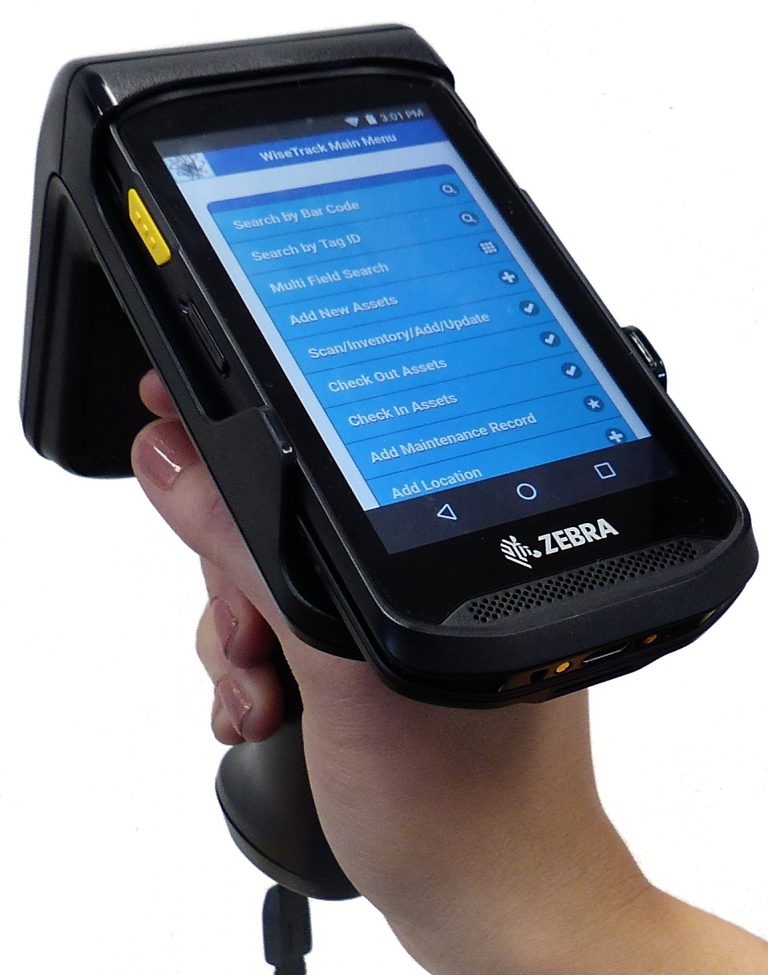 Zebra TC20 with RFID Sled - Asset Tracking Software | WiseTrack Zebra TC20 with RFID Sled - Asset Tracking Software | WiseTrack